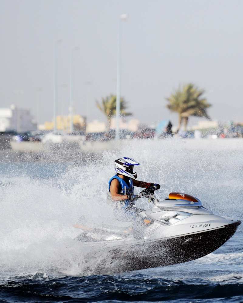 jet skiing