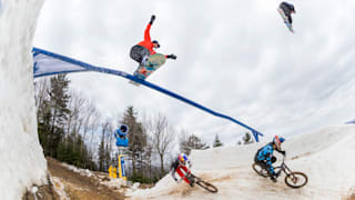 Last Chair, First Run: Mountain biking and snowboarding