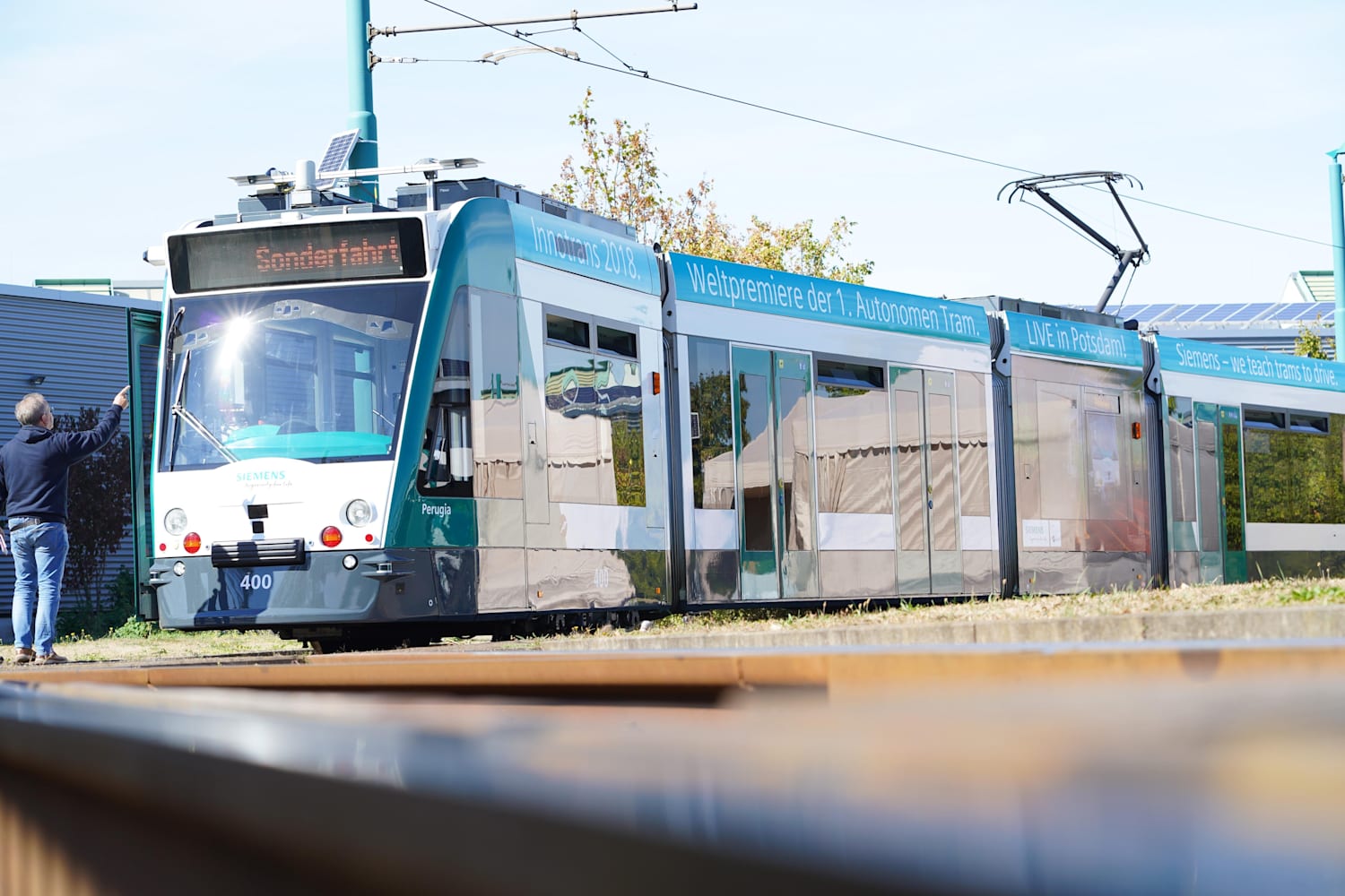 The self-driving tram from Siemens Mobility and ViP