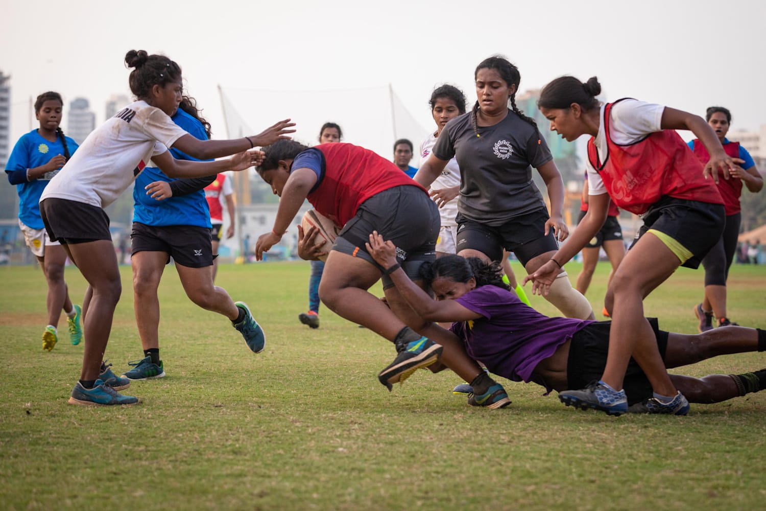 India Women's rugby team is playing its first 15s game
