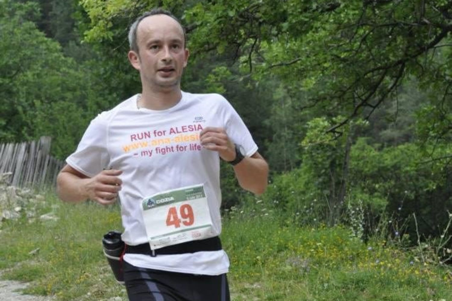 Daniel Anghel alearga pentru fiica lui