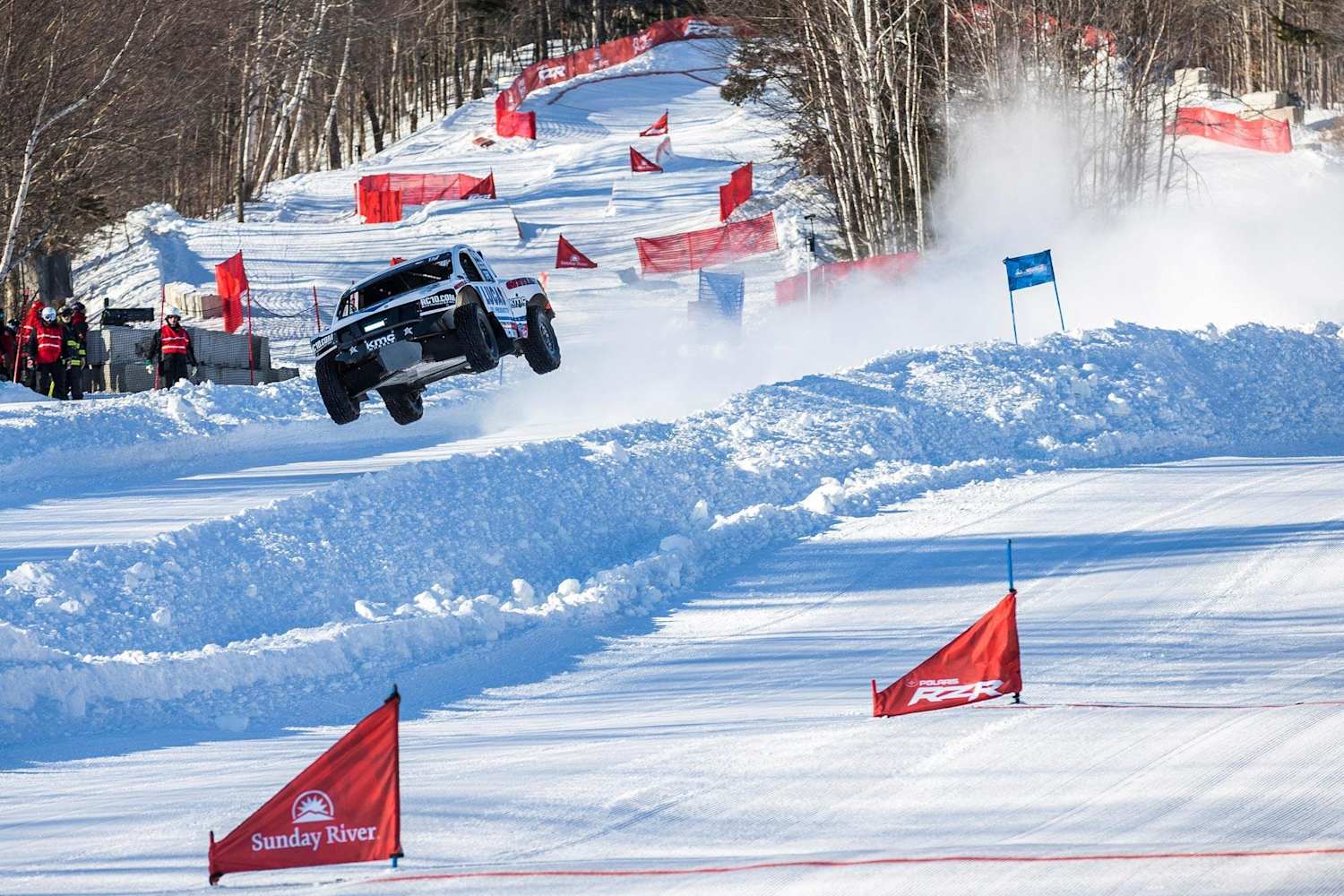 Red Bull Frozen Rush 2015 Truck Race Course Destruction