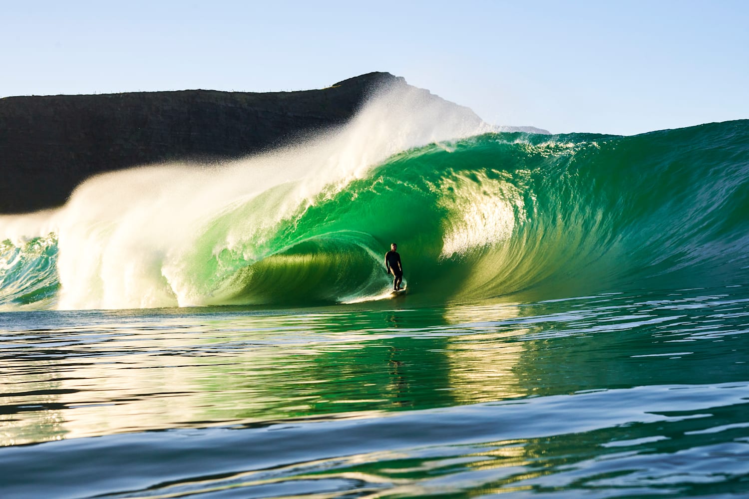 Surf de gros à Riley's en Irlande avec Conor Maguire