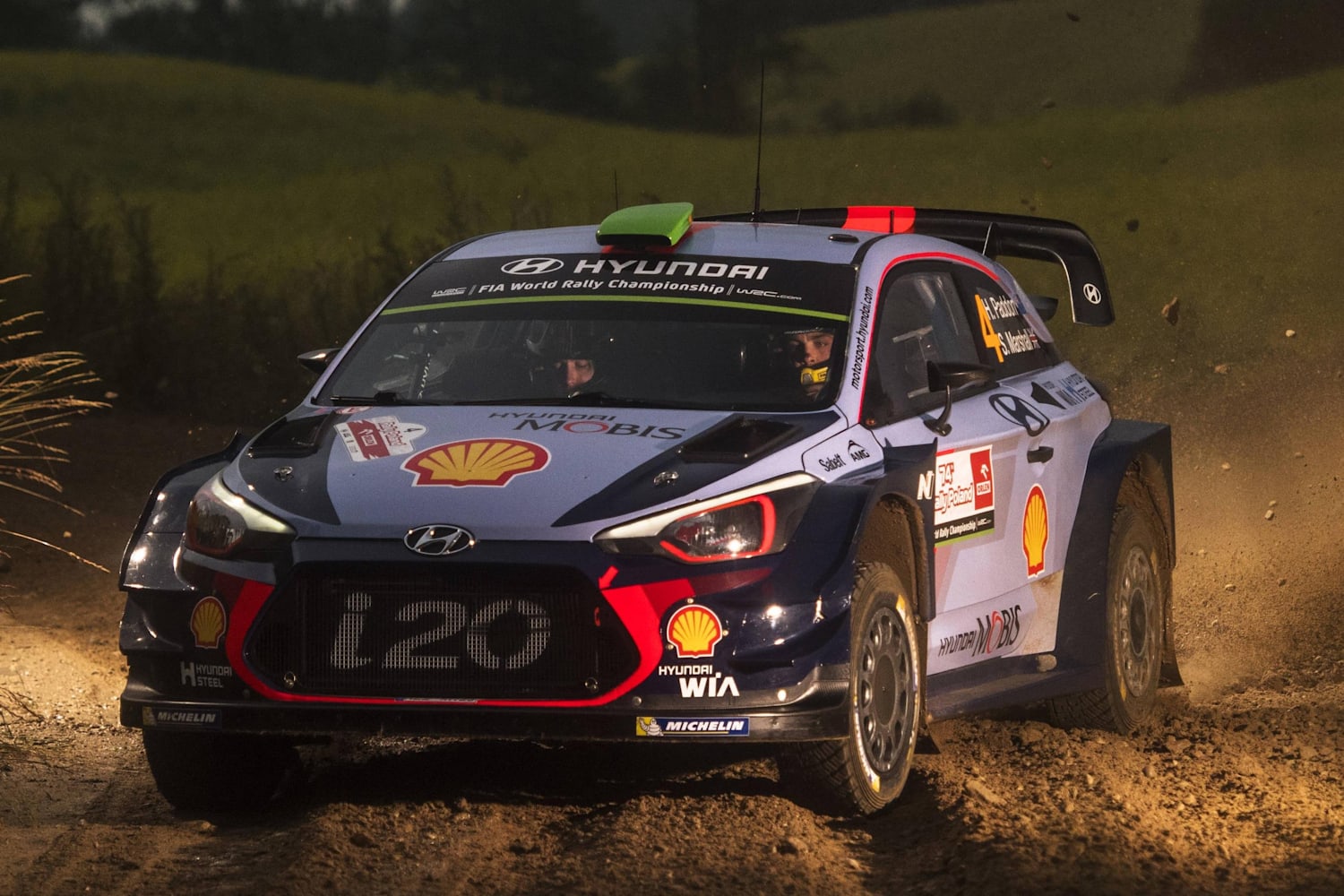 WRC Rally Poland 2017: Four way battle-cam ++video++