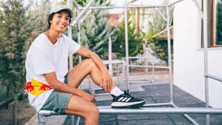 Hazal Nehir's backyard parkour training ground – video