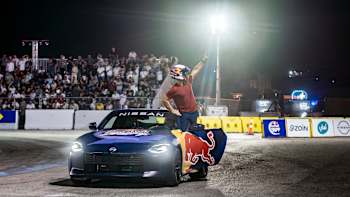 Abdo Feghali drifting at Red Bull Car Park Drift