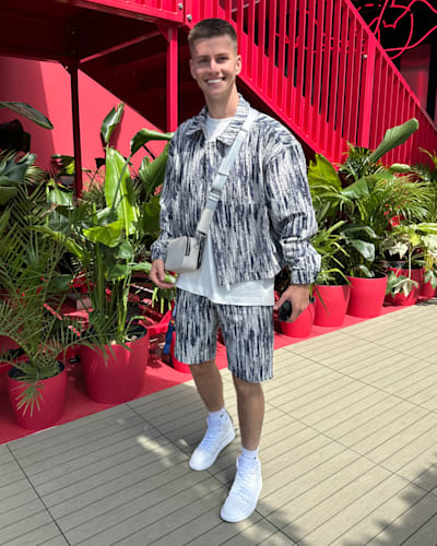 Lee Hinchcliffe at the British Grand Prix with Red Bull