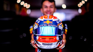 Alex Albon's 70th Celebration Lid