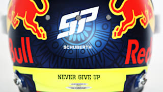Sergio Perez's First Red Bull Helmet