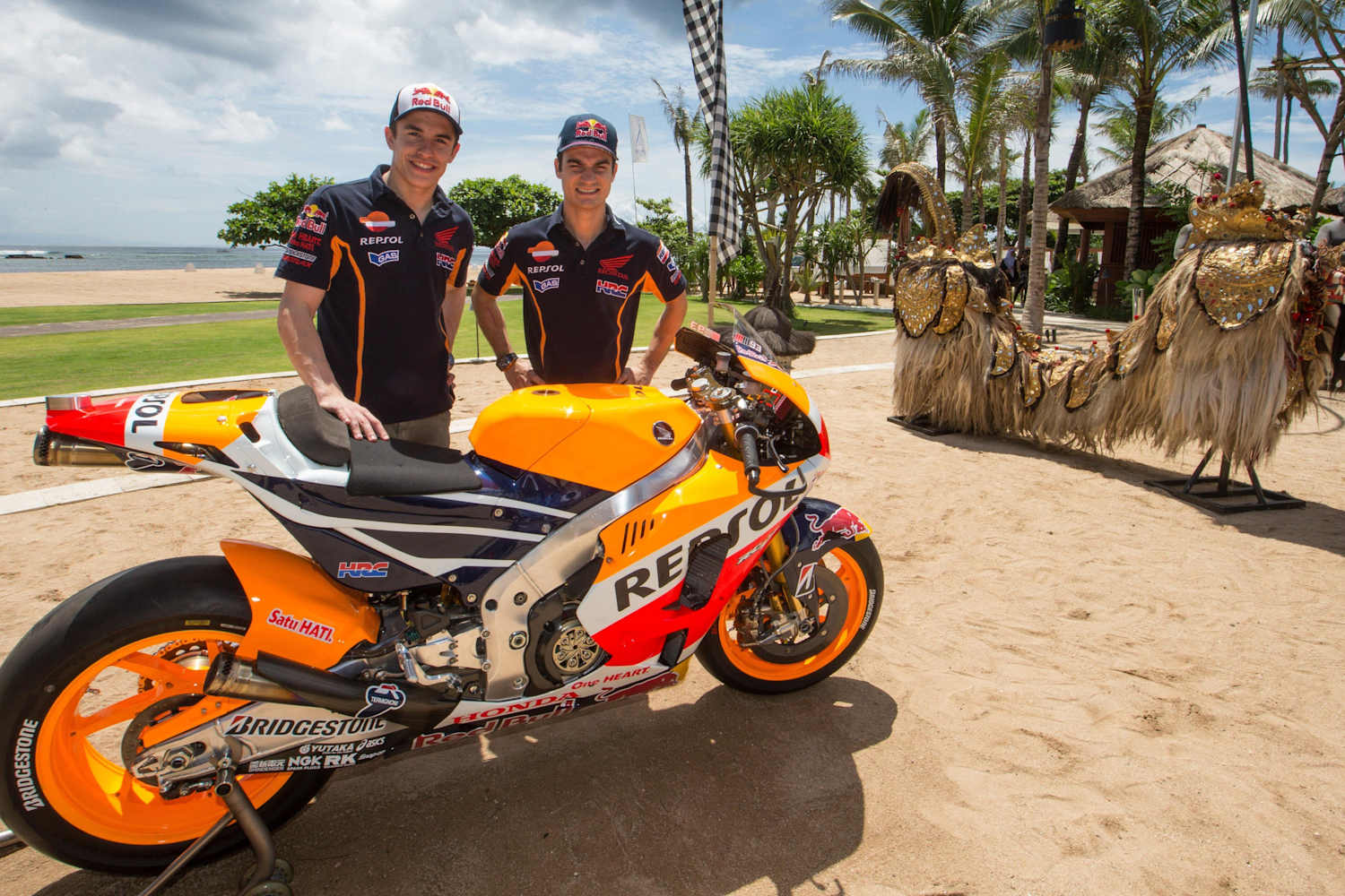 Photos of the Repsol Honda MotoGP bike 2015