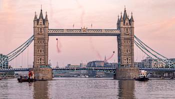 World first: flying through London's Tower Bridge