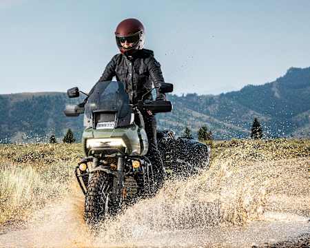 Harley Davidson rider and skier Kalen Thorien interview