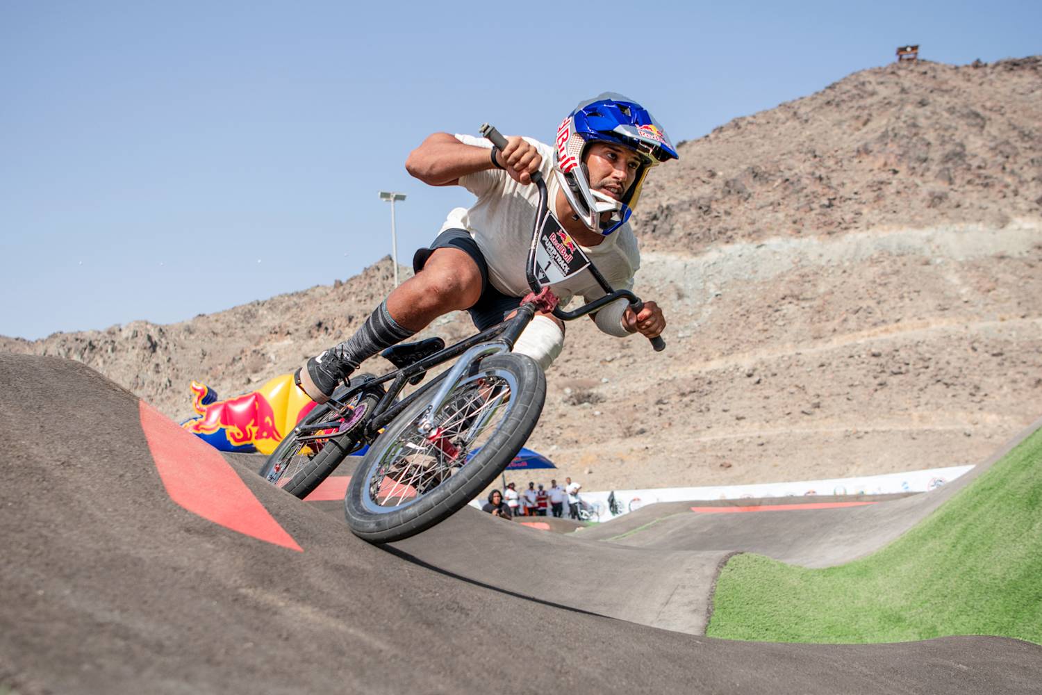 The champ is back… to defend his Pump Track title