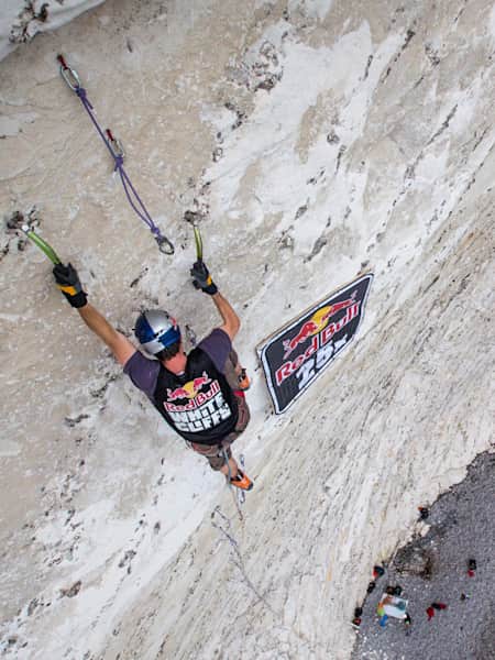 Ice climbing on rock with renowned climber Will Gadd