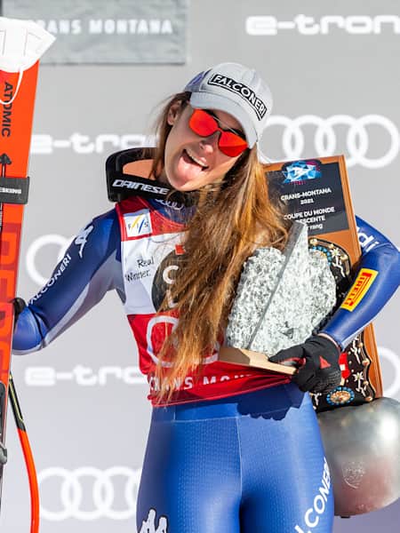 FIS Ski World Cup Sofia Goggia wins Crans Montana DH
