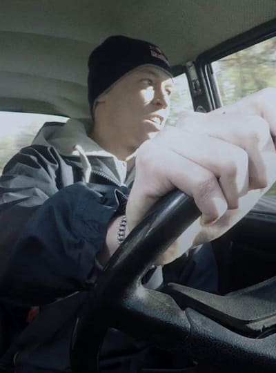 Daniil Kvyat takes his Russian driving test