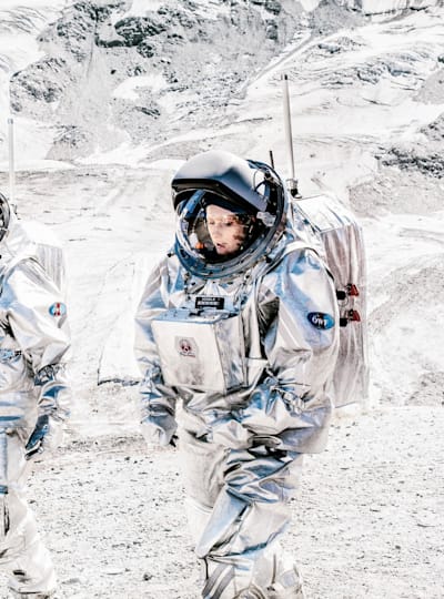 Analog astronauts training for manned mission to Mars