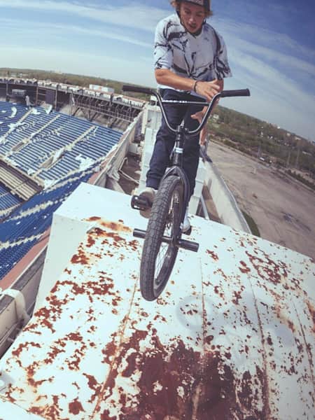 Tyler Fernengel Rides BMX Inside Detroit's Silverdome
