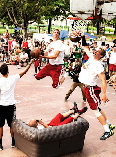 Slam dunk: The history of basketball's marquee move