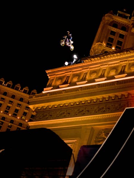 Robbie Maddison: Jumping off the Vegas Arc de Triomphe