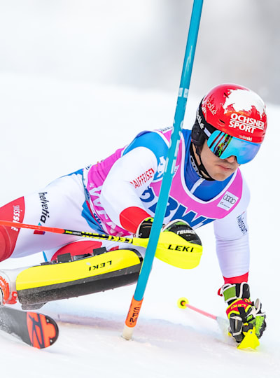 Loïc Meillard: Swiss skier wins first FIS World Cup
