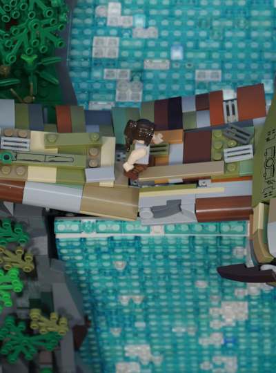 Um diorama incrível de Tomb Raider feito com LEGO