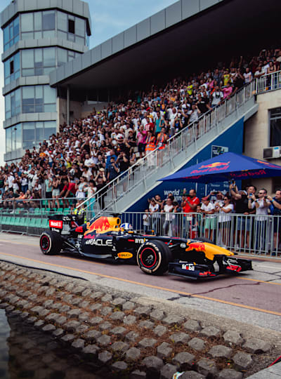 David Coulthard F1 demo tijdens Jack's Racing Day