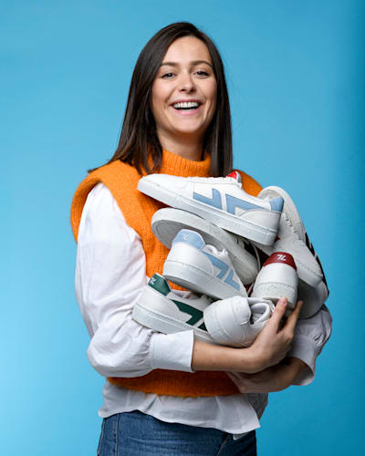 Zeta-Gründerin Laure Babin: Sneakers aus Weinabfällen