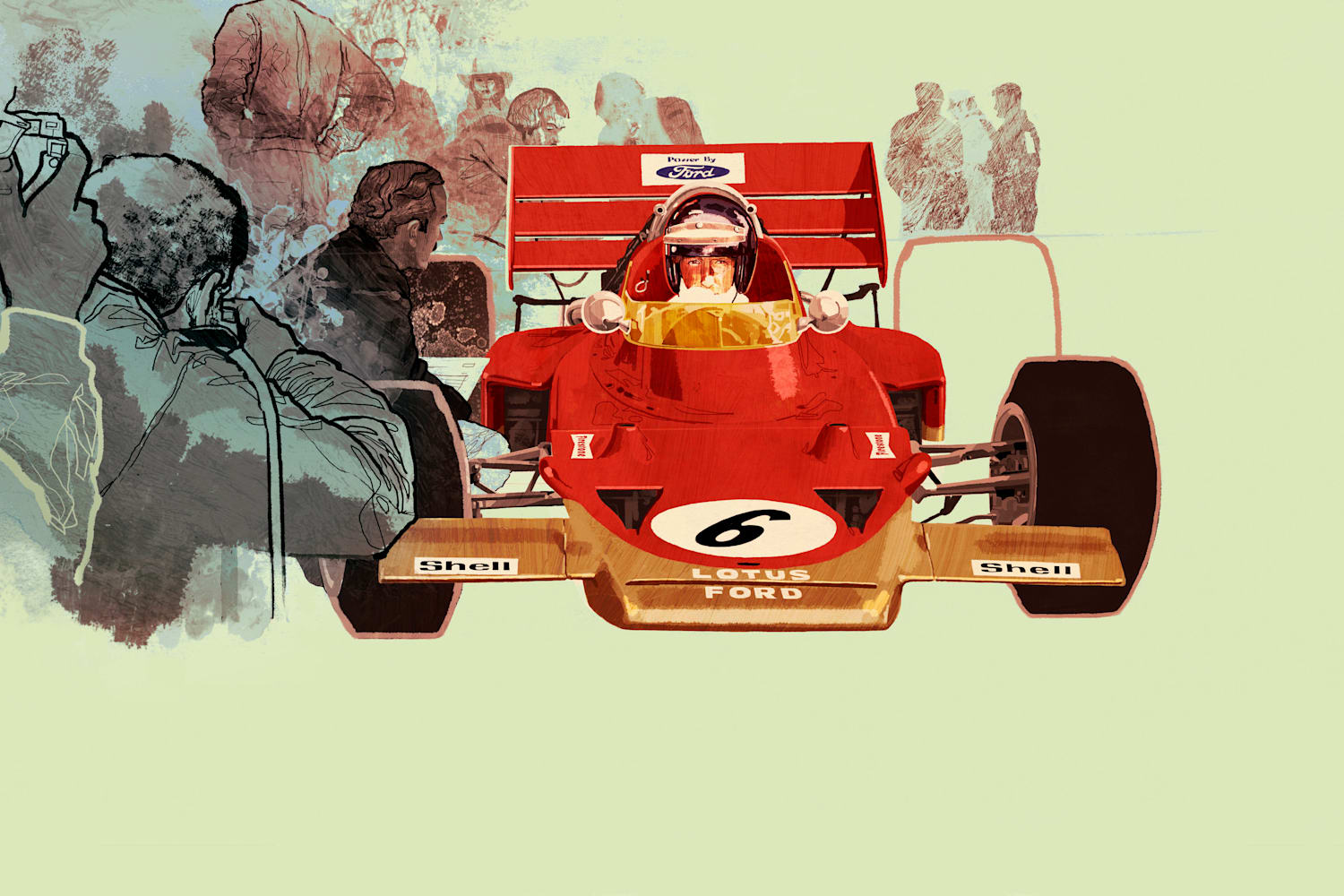 La victoria de Jochen Rindt en el GP de Francia de 1970