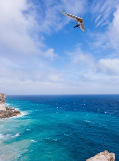 Jon Durand record flight off the Great Australian Bight
