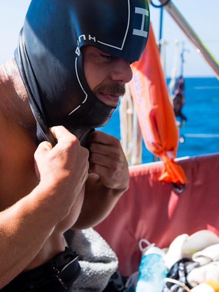 A day in the life of Ross Edgley’s Great British Swim