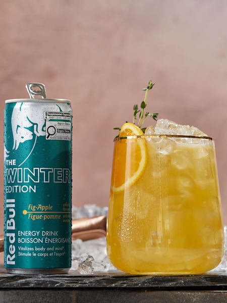 Recettes mocktails: Red Bull Winter Edition Figue-Pomme