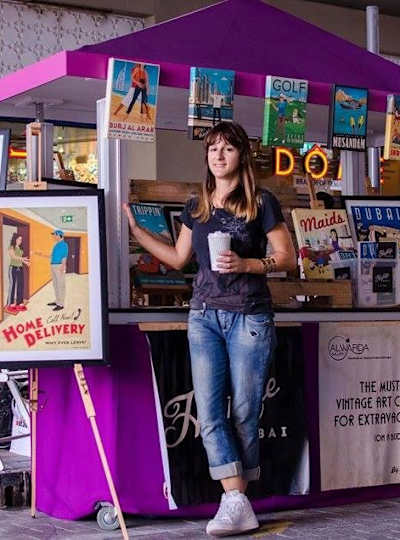 Clare Napper talks vintage Dubai posters & pop art