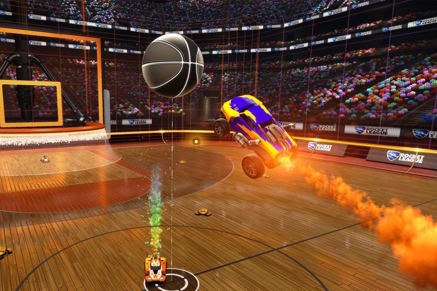 Rocket League: The pros playing basketball with cars
