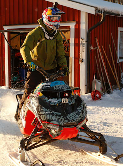 Interview Daniel Bodin first double backflip snowmobile