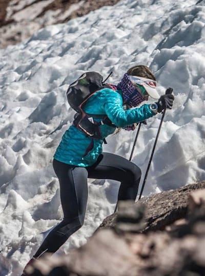 This woman wants to be the fastest up Aconcagua