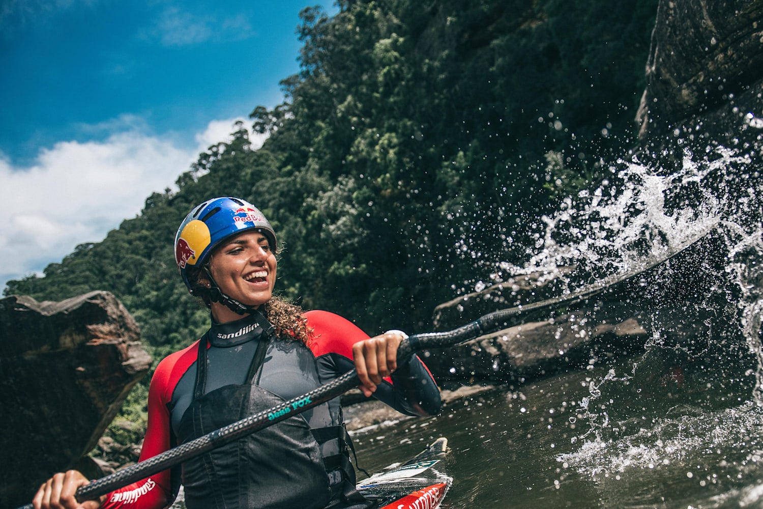 How does a kayaker keep doubt out their mind?