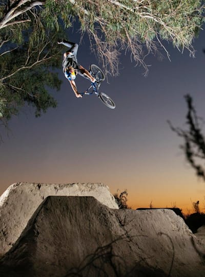 BMX pro Mike ‘Hucker’ Clark at home in California