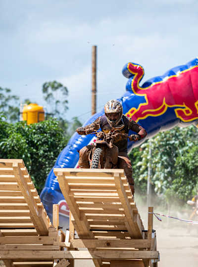 BigRock Dirtpark: Obstacles of off-road bike racing