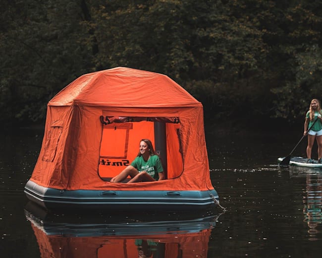 Water camping: This is the world’s first floating tent