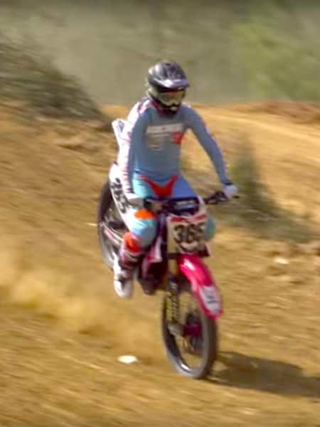 Brett Cue's nose wheelie motocross landing video