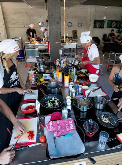 Our kiwi Red Bull athletes cook up a storm in Masterchef challenge
