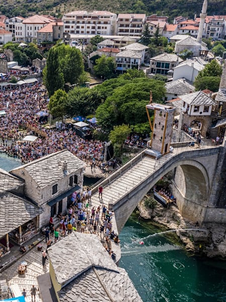 Koncept Red Bull Cliff Diving natjecanja u Mostaru