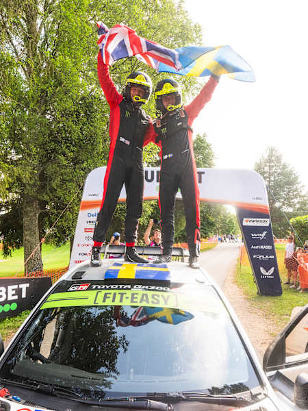 Solberg stuns with first WRC triumph in Estonia