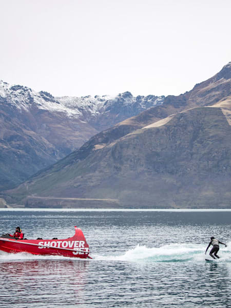 Kehu Butler surfs the endless wave in Queenstown NZ