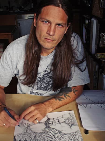Norwegian Danny Larsen, Pro Snowboarder Turned Artist