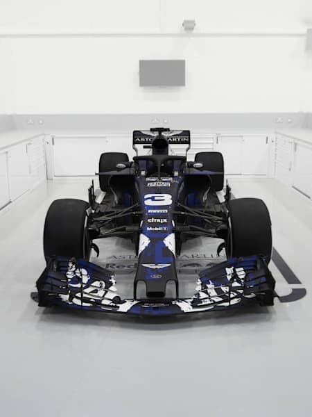 Aston Martin Red Bull Racing RB14 reveal w/ blue livery