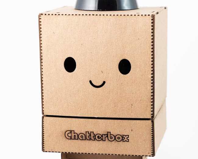Chatterbox: voice-activated speaker teaching kids AI