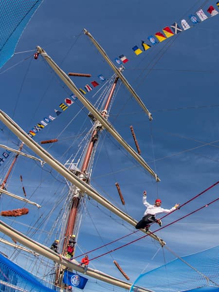 Slacklining's most original event Red Bull Slackship