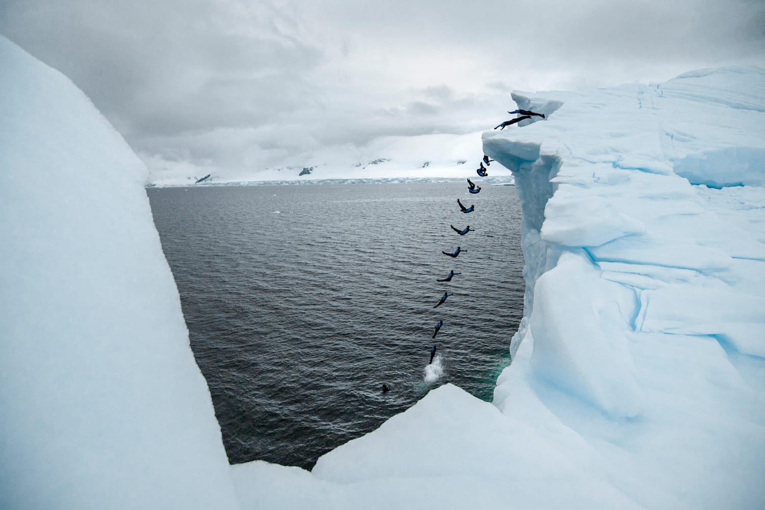 High diving off an Iceberg video: Watch Orlando Duque